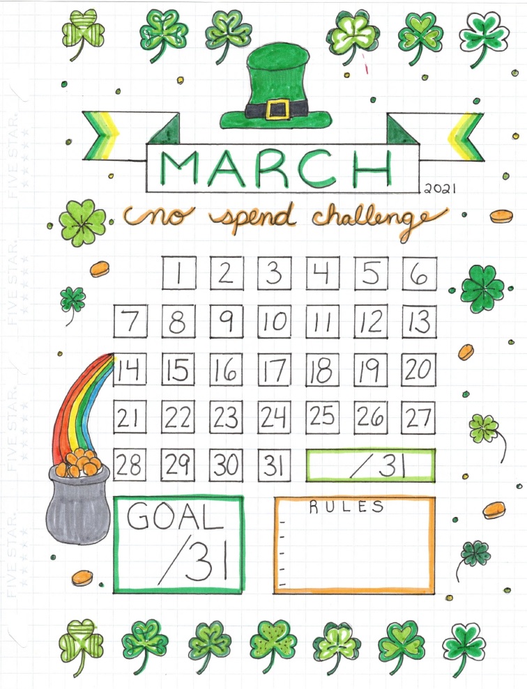 MarchNoSpendChallenge2021 – A Hoarders Heart